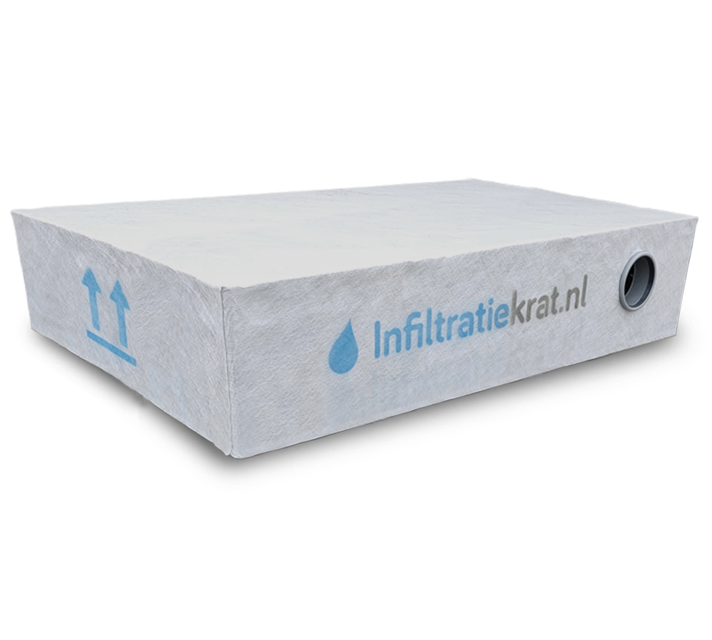 Infiltratiekrat 1000 liter standaard - 180 x 120 x 50 cm | 1 x 125 mm